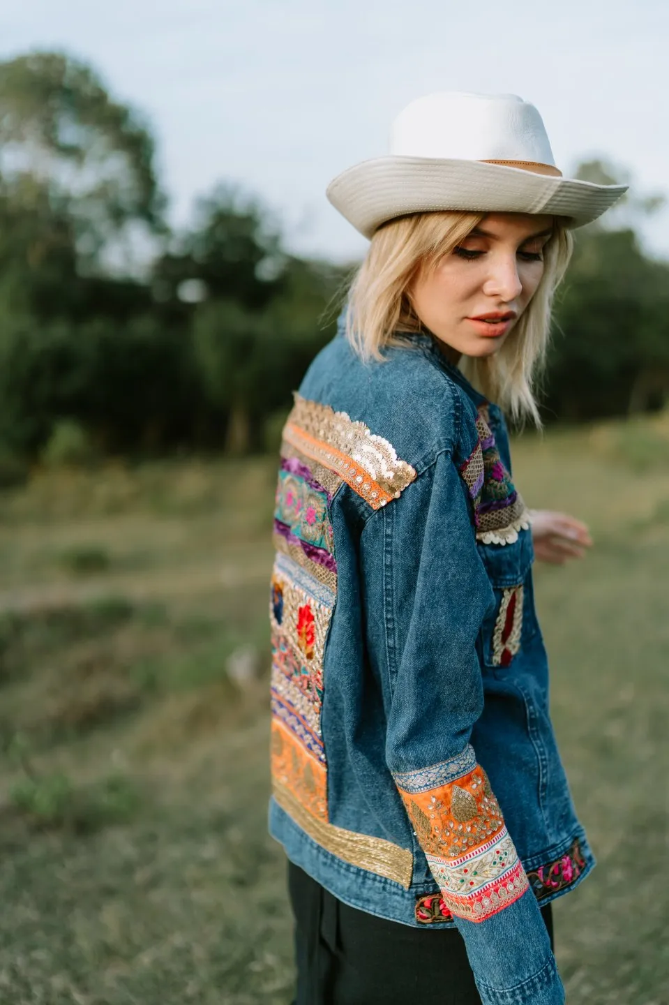 Ultimate Bohemian Denim Jacket | Leather jacket/ shirt | Handmade ...
